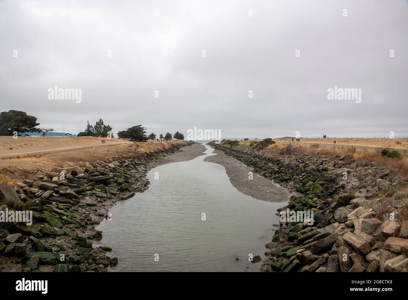 The dog park at Point Isabel Regional Shoreline in Richmond, California ...