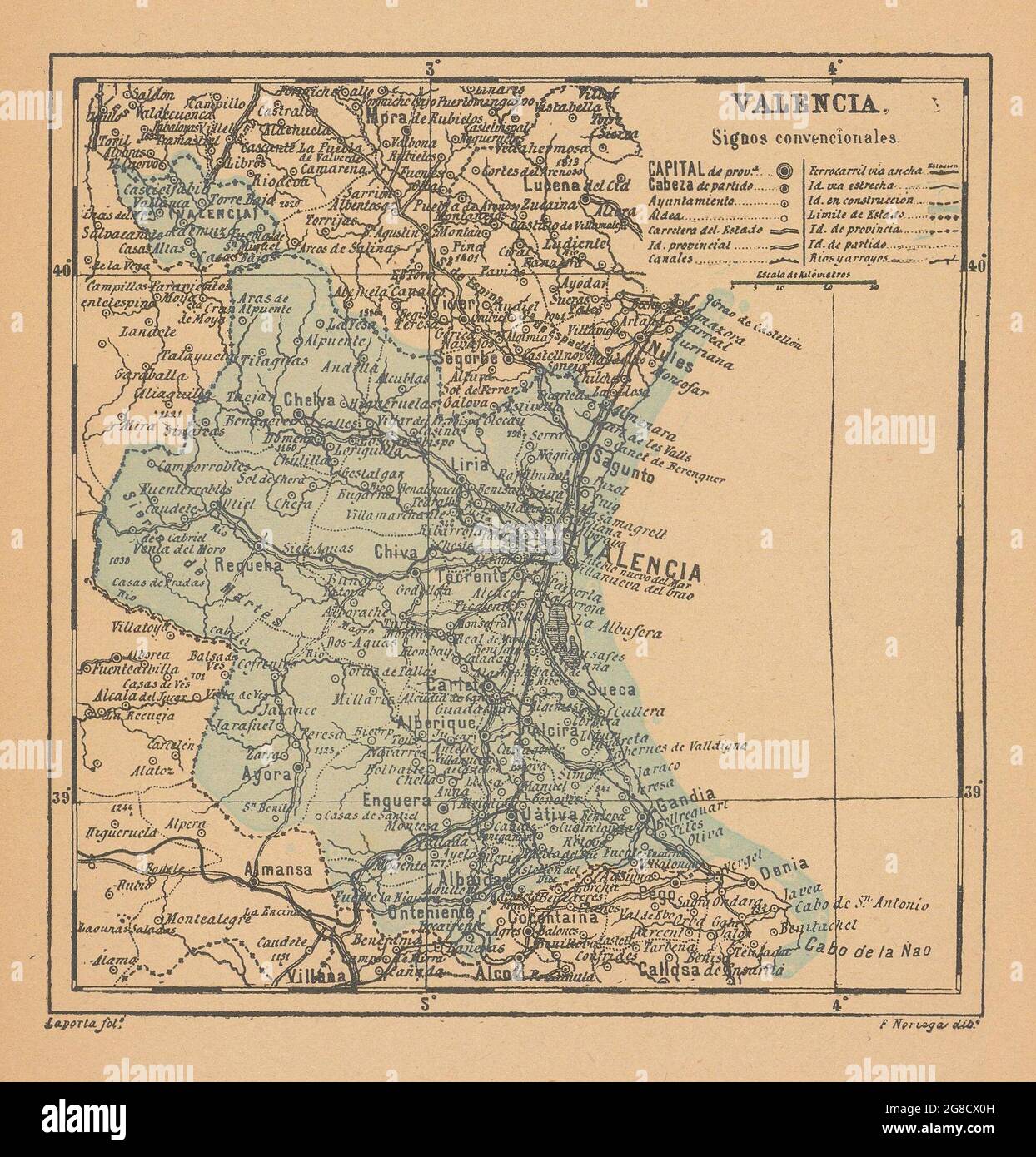 Mapa de comunidad valenciana hi-res stock photography and images - Alamy