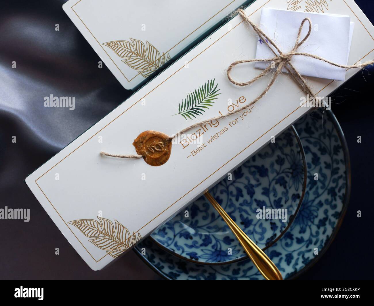 Traditional Thai signature dessert in paper box with seal Stock Photo ...