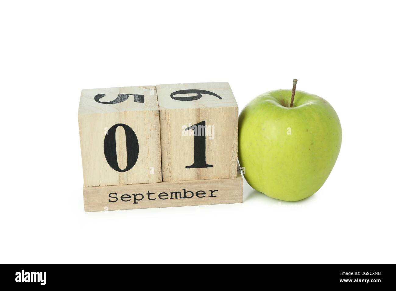 Concept of September 1 isolated on white background Stock Photo - Alamy