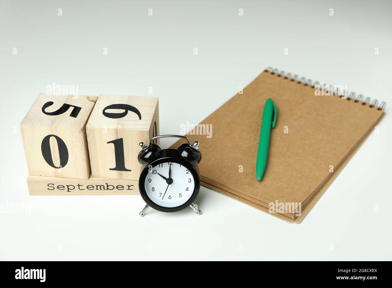 Concept of September 1 on white background Stock Photo - Alamy
