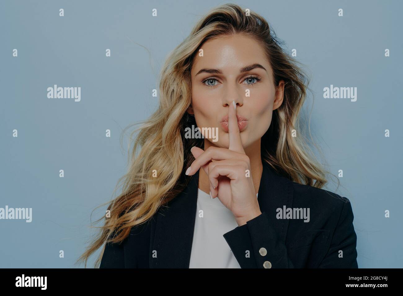 Shush gesture hi-res stock photography and images - Alamy