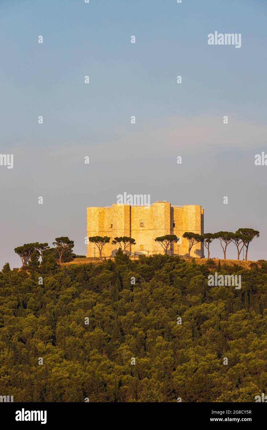 Castel del Monte, castle built in an octagonal shape by the Holy Roman ...