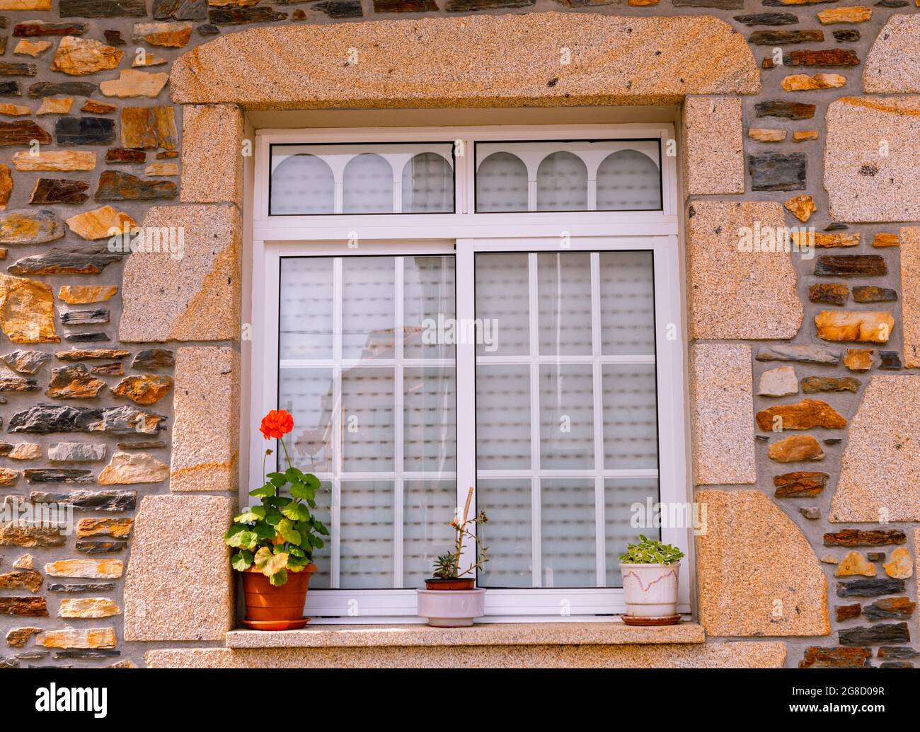 Beautiful traditional window of a small Spanish village Stock Photo - Alamy