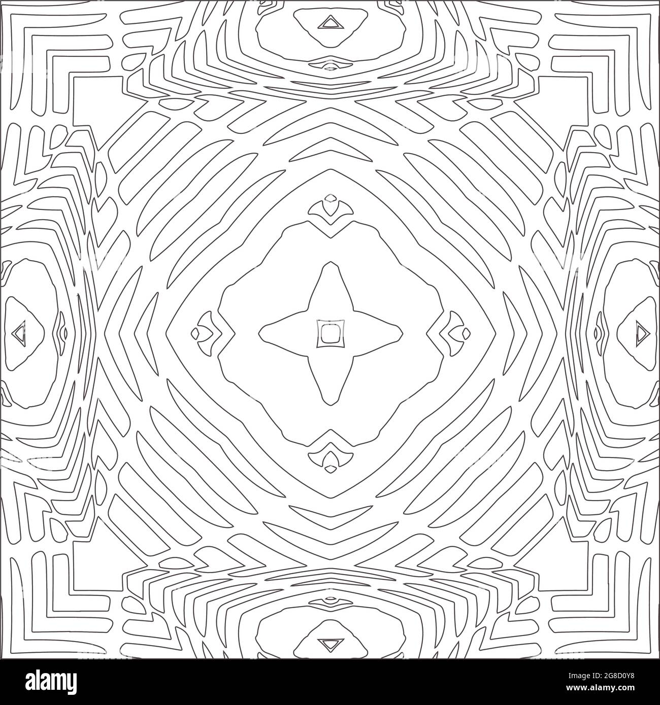 Vector geometric pattern. Black and white pattern Stock Vector Image ...