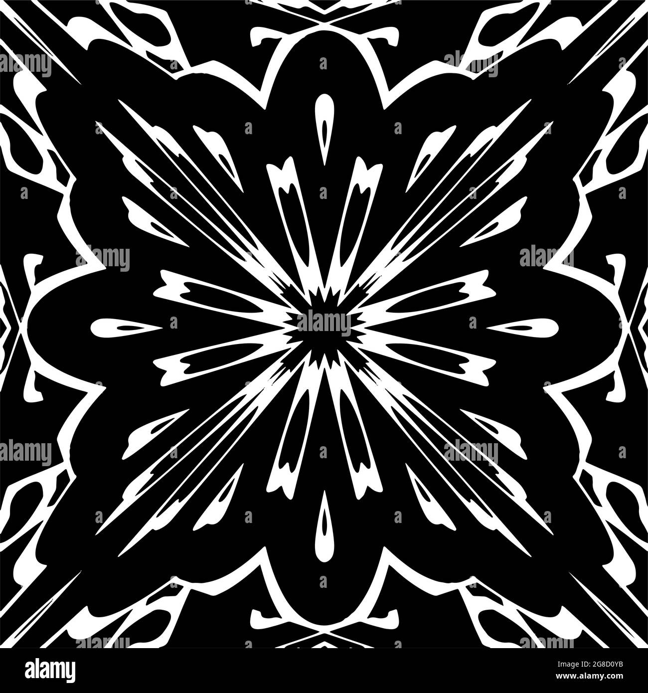 Vector geometric pattern. Black and white pattern Stock Vector Image ...