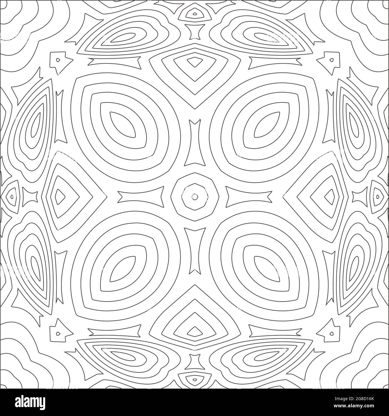 Vector geometric pattern. Black and white pattern Stock Vector Image ...