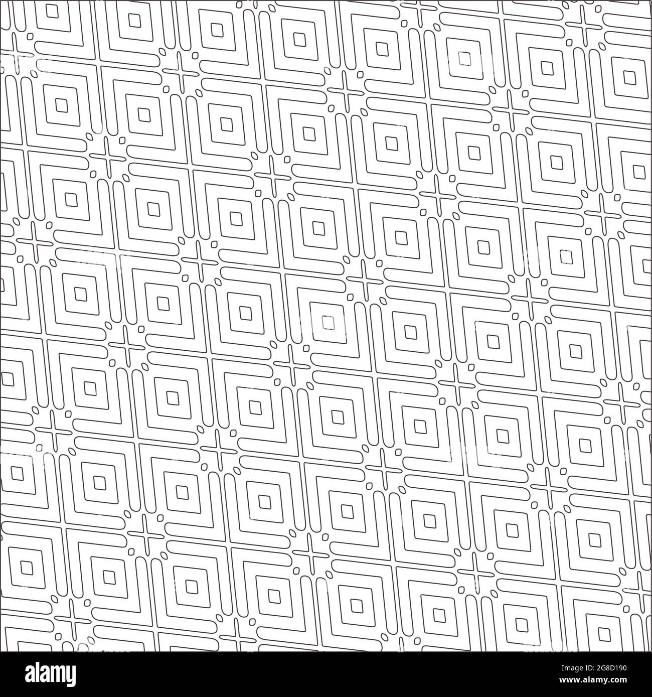 Vector geometric pattern. Black and white pattern Stock Vector Image ...