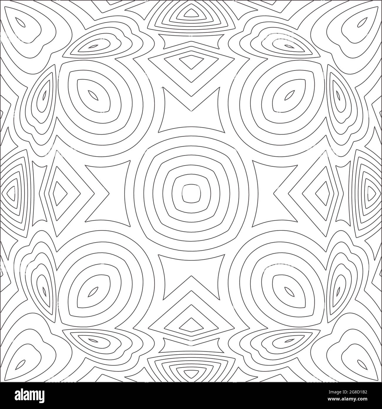 Vector geometric pattern. Black and white pattern Stock Vector Image ...