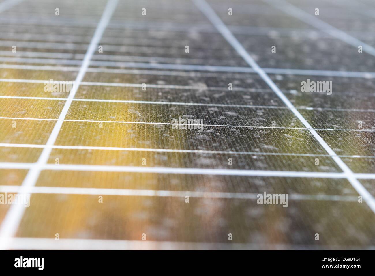 Photovoltaic cells with colorful light reflections Stock Photo - Alamy