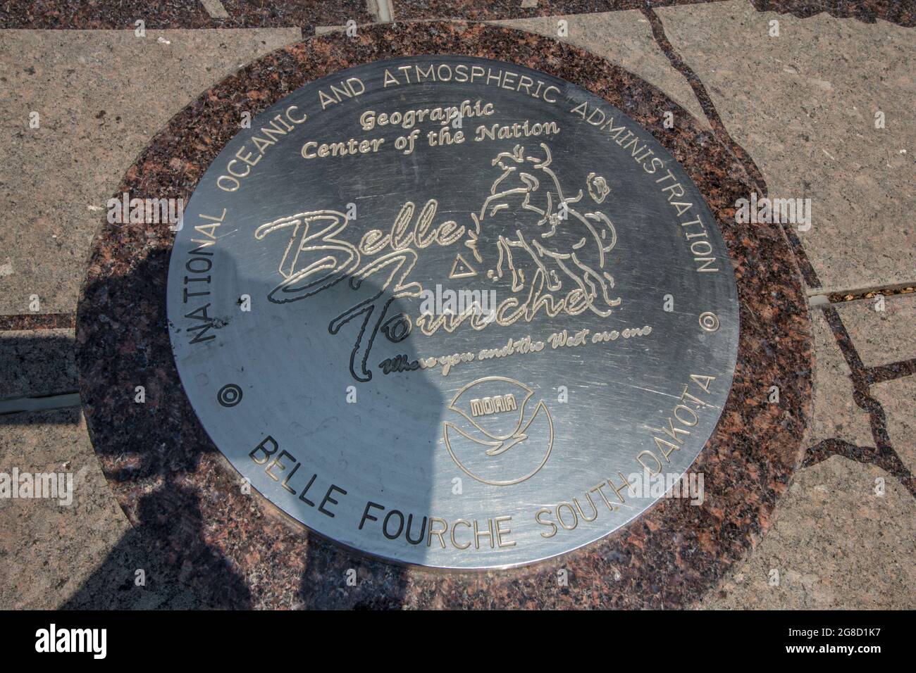 Geographical Center of the US Monument, Belle Fourche, South Dakota ...