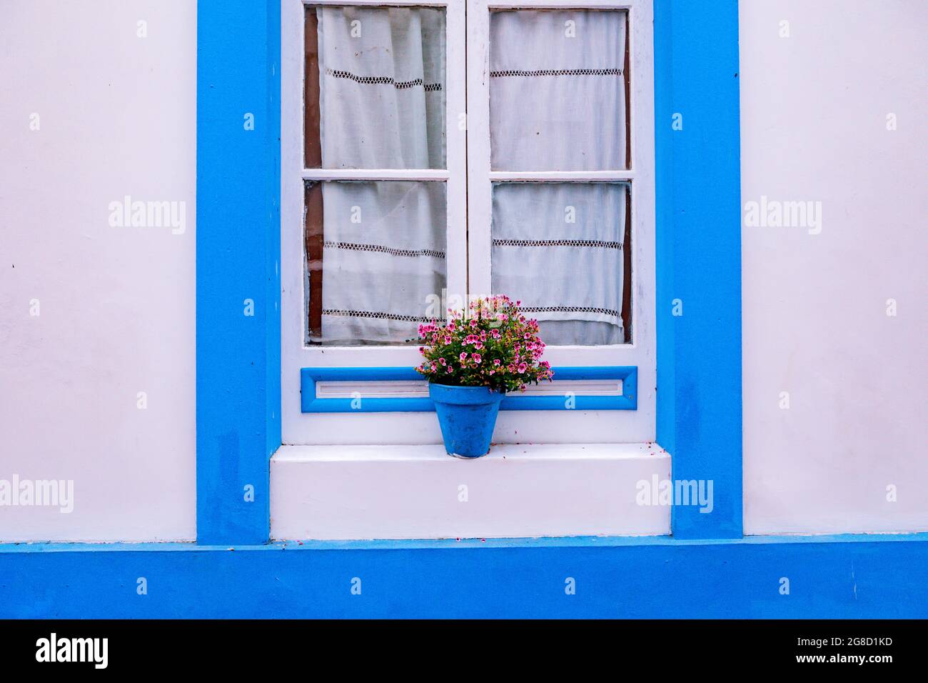 Beautiful traditional window of a small Spanish village Stock Photo - Alamy