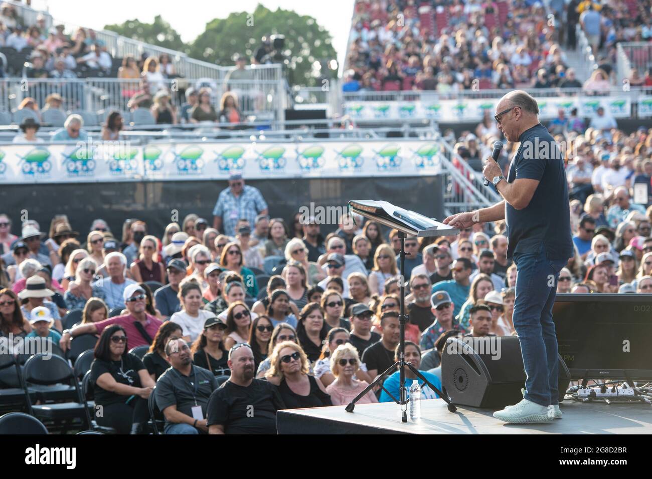 July 17, 2021, Irvine, California, USA: GREG LAURIE at FishFest 2021 at ...