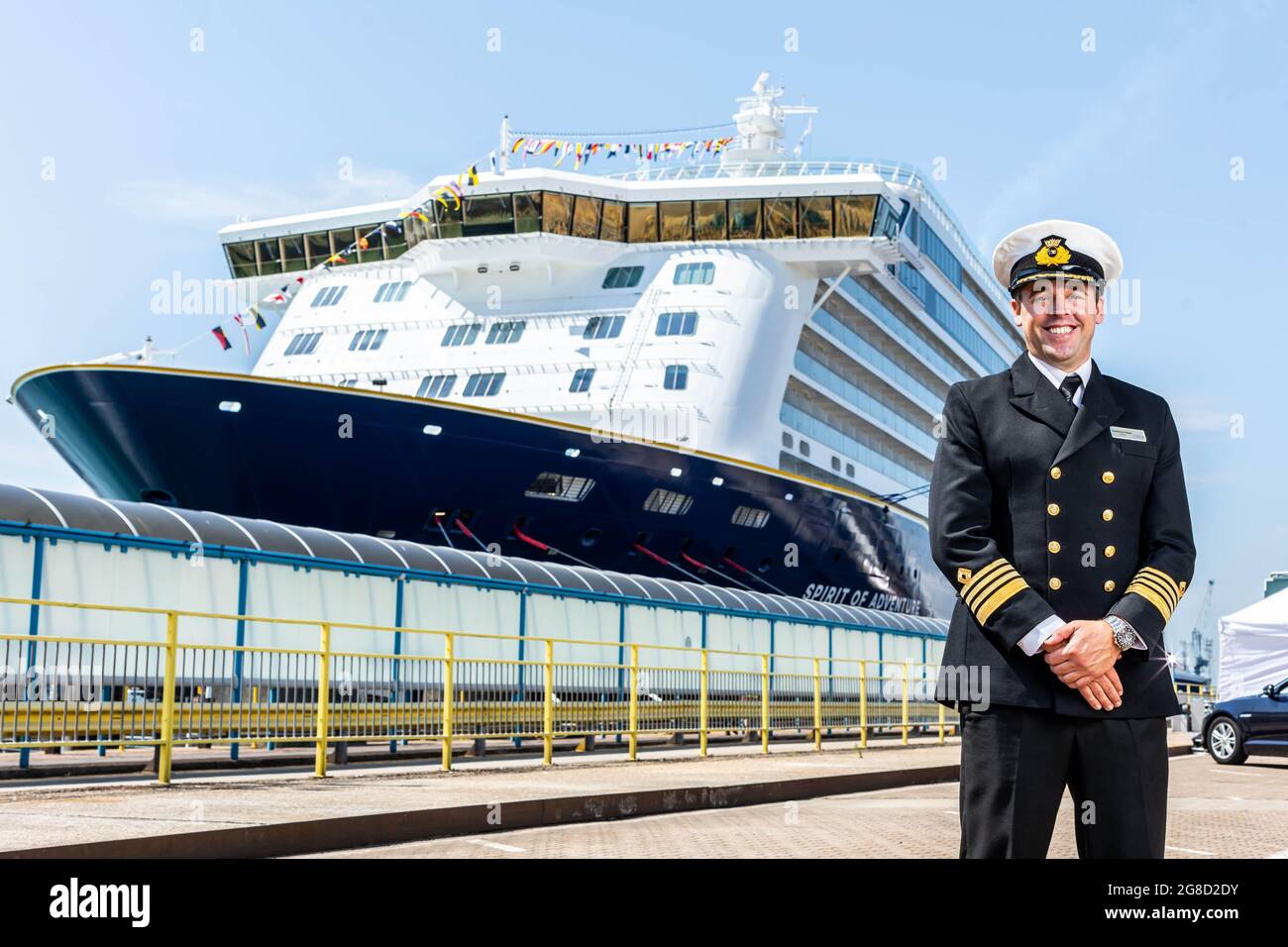 EDITORIAL USE ONLY Captain Kim Tanner at the official naming ceremony ...