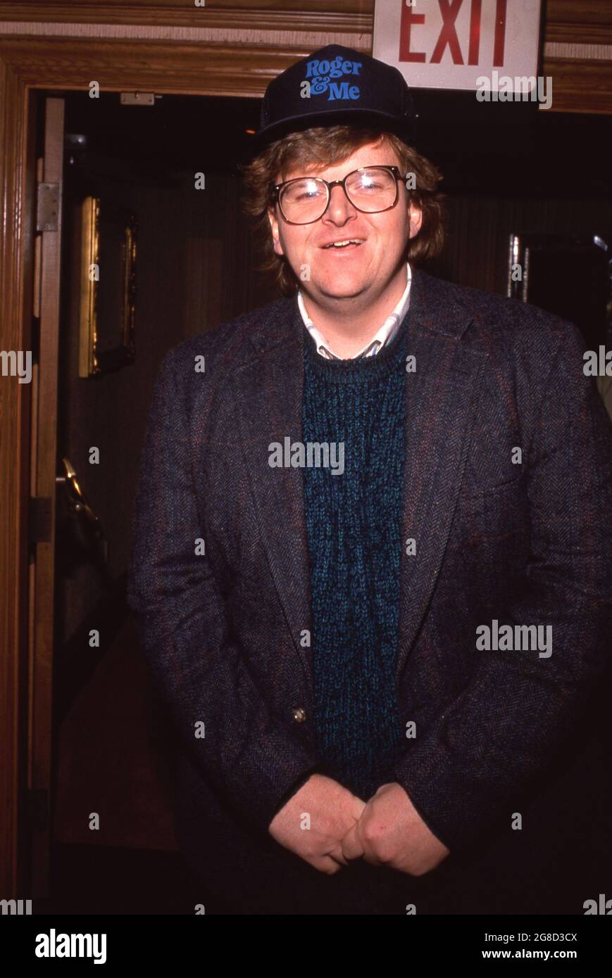 Michael Moore 1989 Credit: Ralph Dominguez/MediaPunch Stock Photo - Alamy