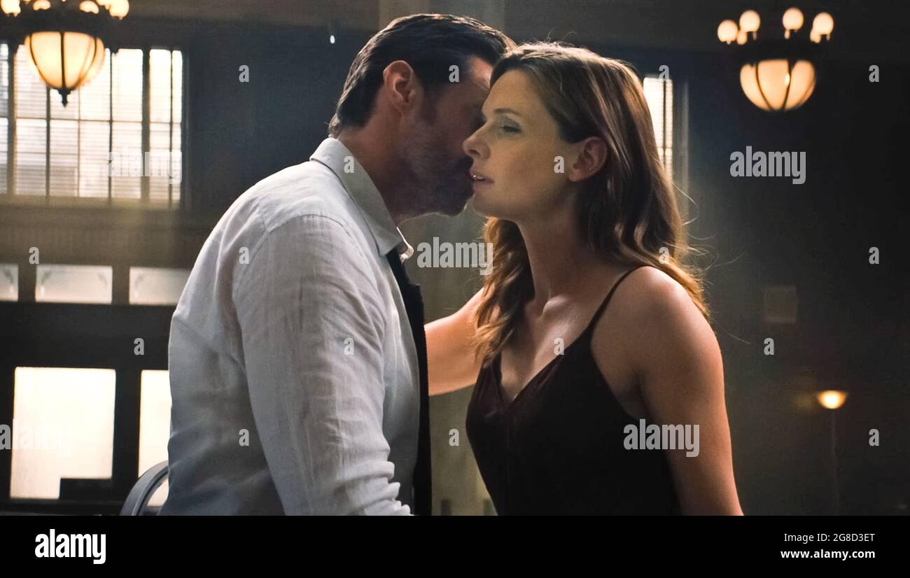 USA. Hugh Jackman and Rebecca Ferguson in a scene from the (C)Warner ...