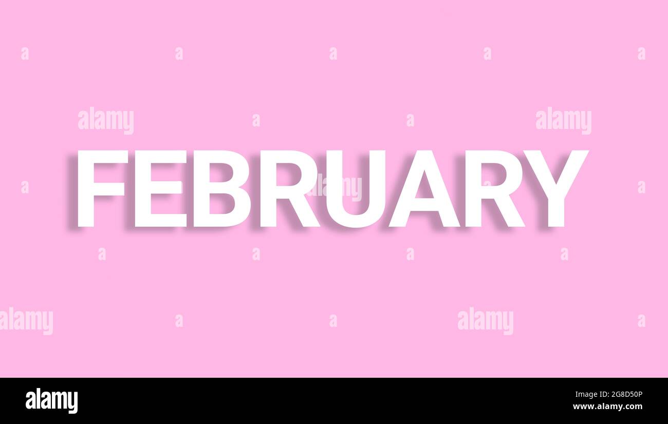 The Lettering and Design phrase of February. "February". February ...