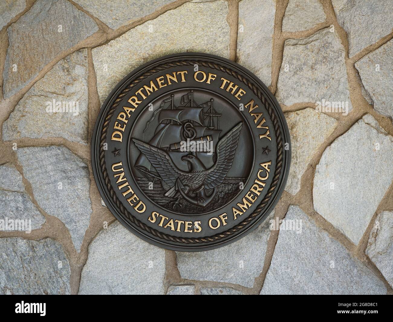 Riverside, California USA - June 16, 2021: U.S. Navy seal, crest or ...