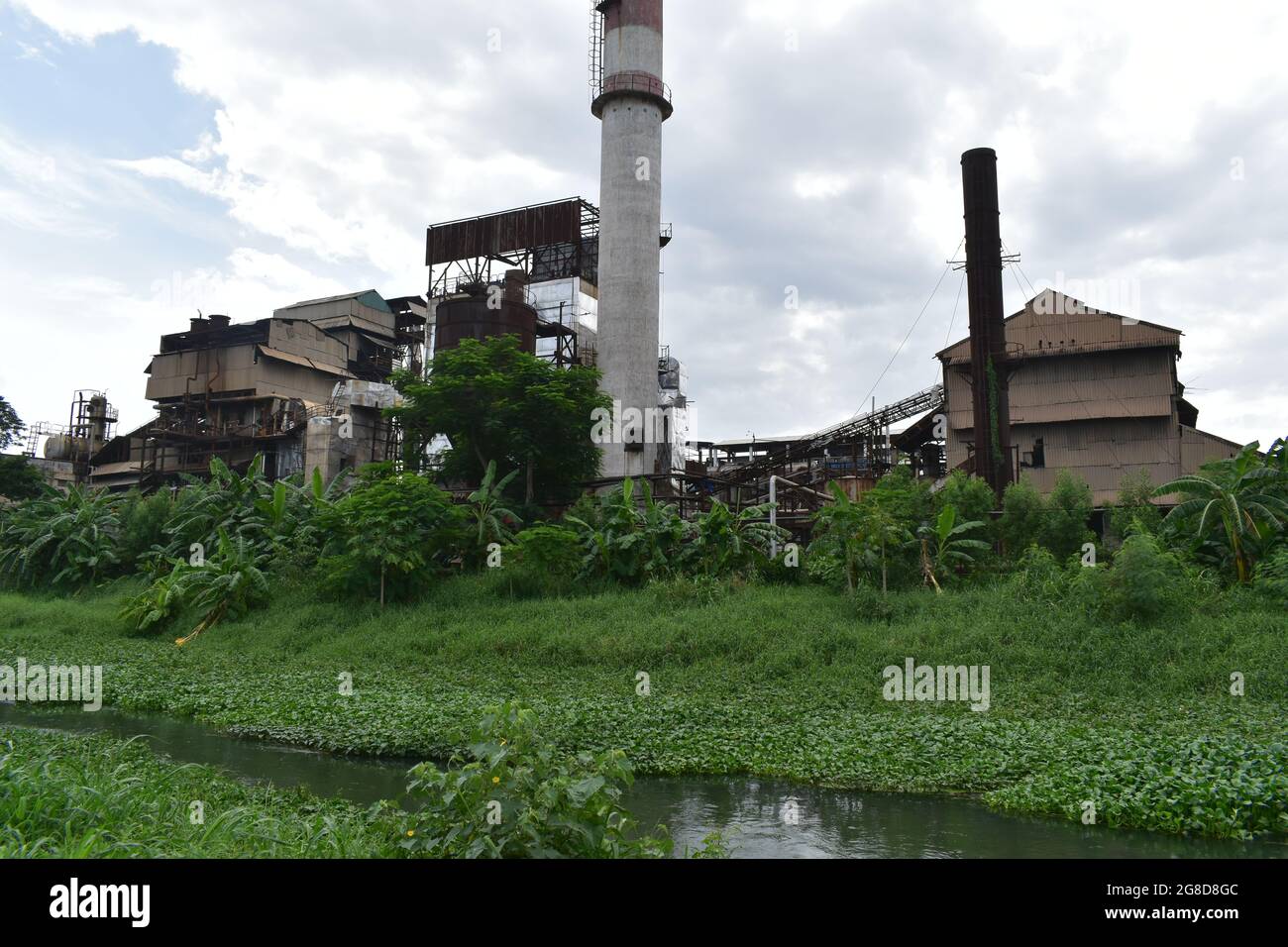 Back side View of Books Factory. Large Missions and Exterior view of ...