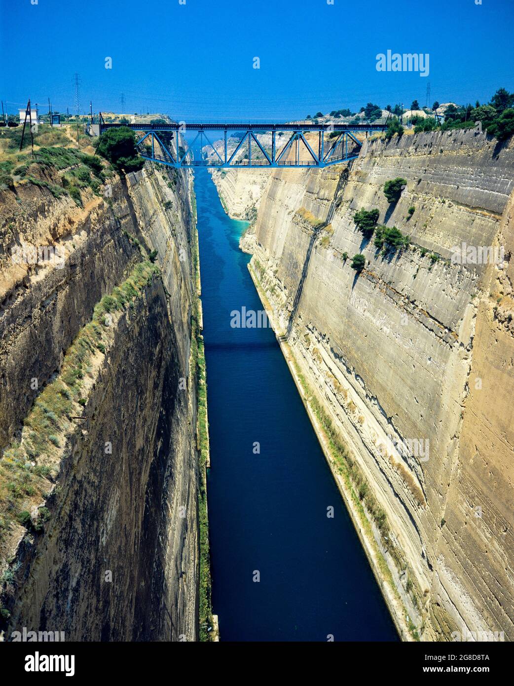 Canal of Corinth, Isthmus of Corinth, Peloponnese, Greece, Europe Stock ...