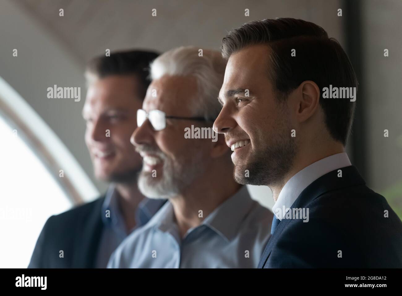 Elderly and young and group hi-res stock photography and images - Alamy