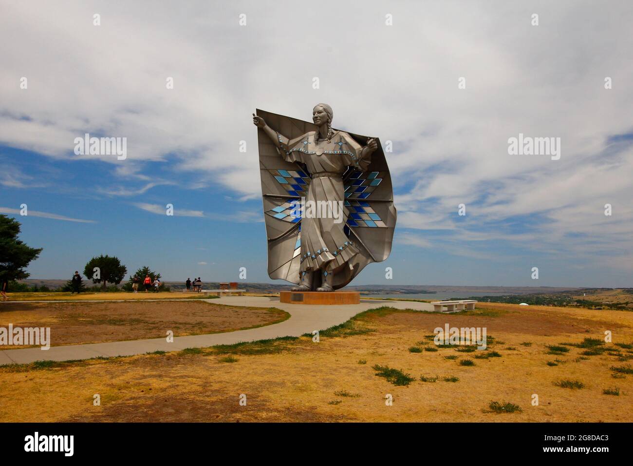 Dignity Statue, I-90 Rest Area at Chamberlain, South Dakota Stock Photo ...