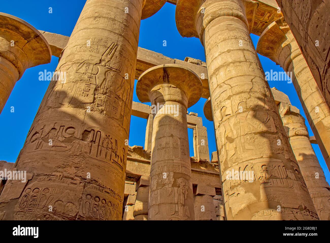 Great Hypostyle Hall in Karnak temple complex, Egypt Stock Photo - Alamy