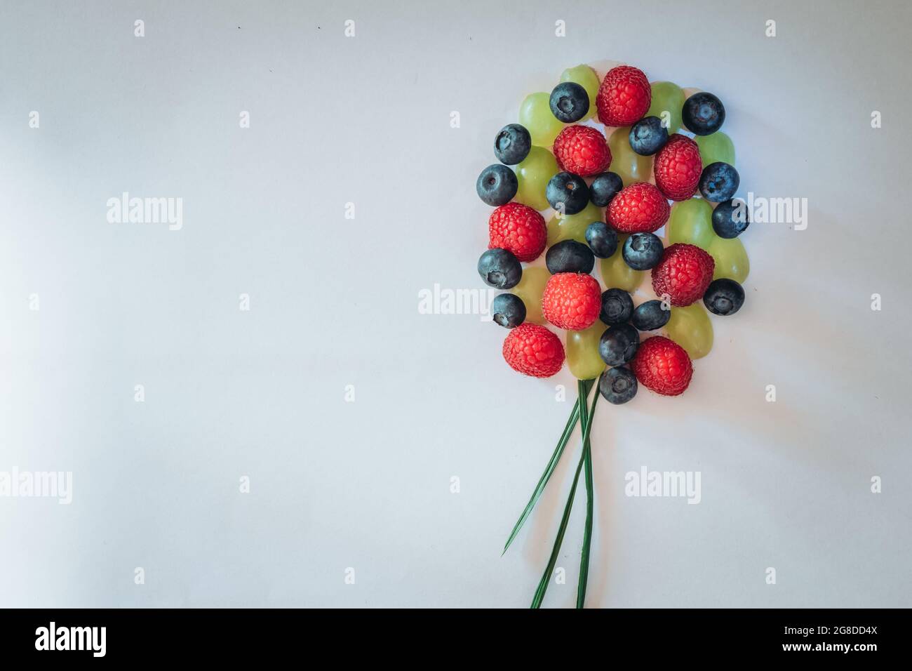 balloon made from raspberry, grapes and blueberries, vitamins for ...