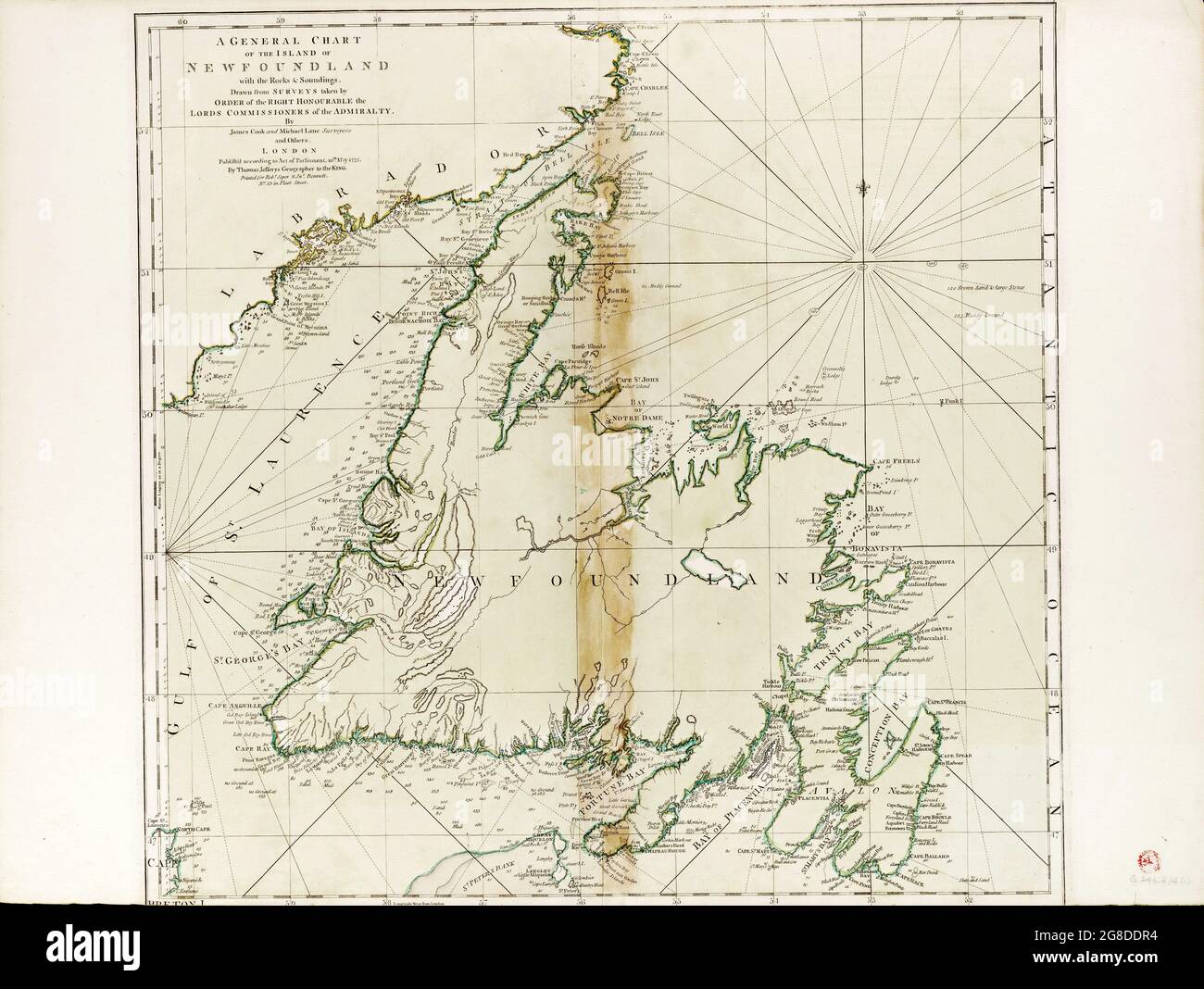 James cook general map hi-res stock photography and images - Alamy