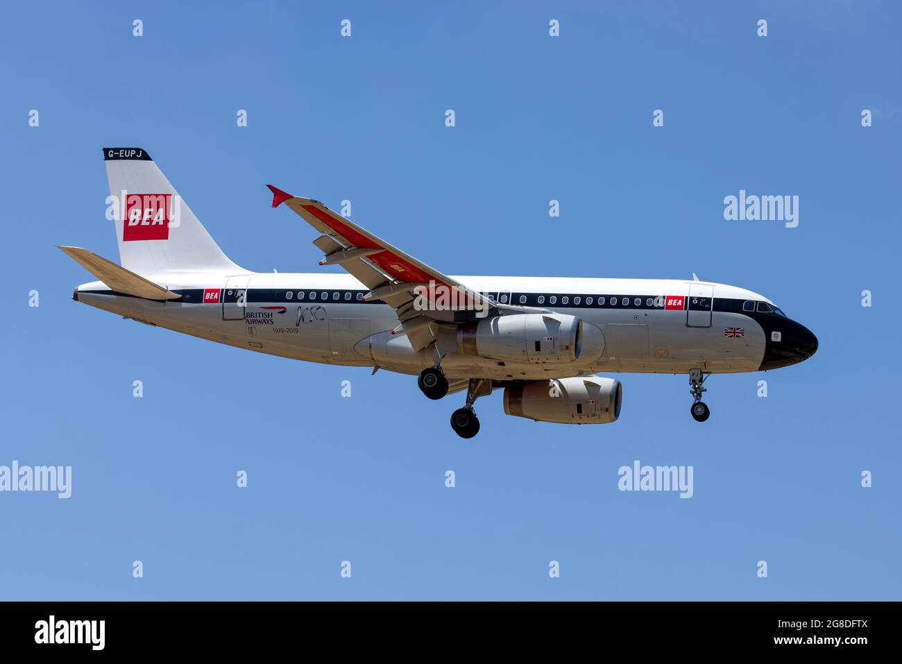 British Airways Airbus A319-131(REG: G-EUPJ) in British European ...