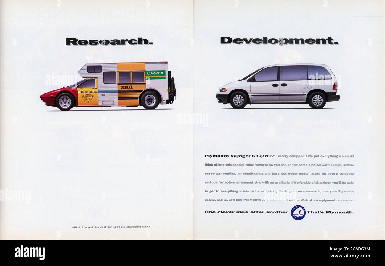 Two Page Advertisement from Life Magazine, January 1997 Issue, the Year ...