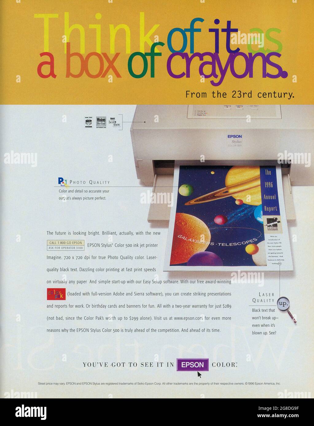 Full Page Advertisement from Life Magazine, January 1997 Issue, the ...