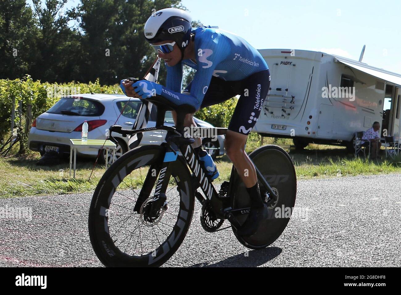 ENRIC MAS of Movistar Team during the Tour de France 2021, Cycling race ...