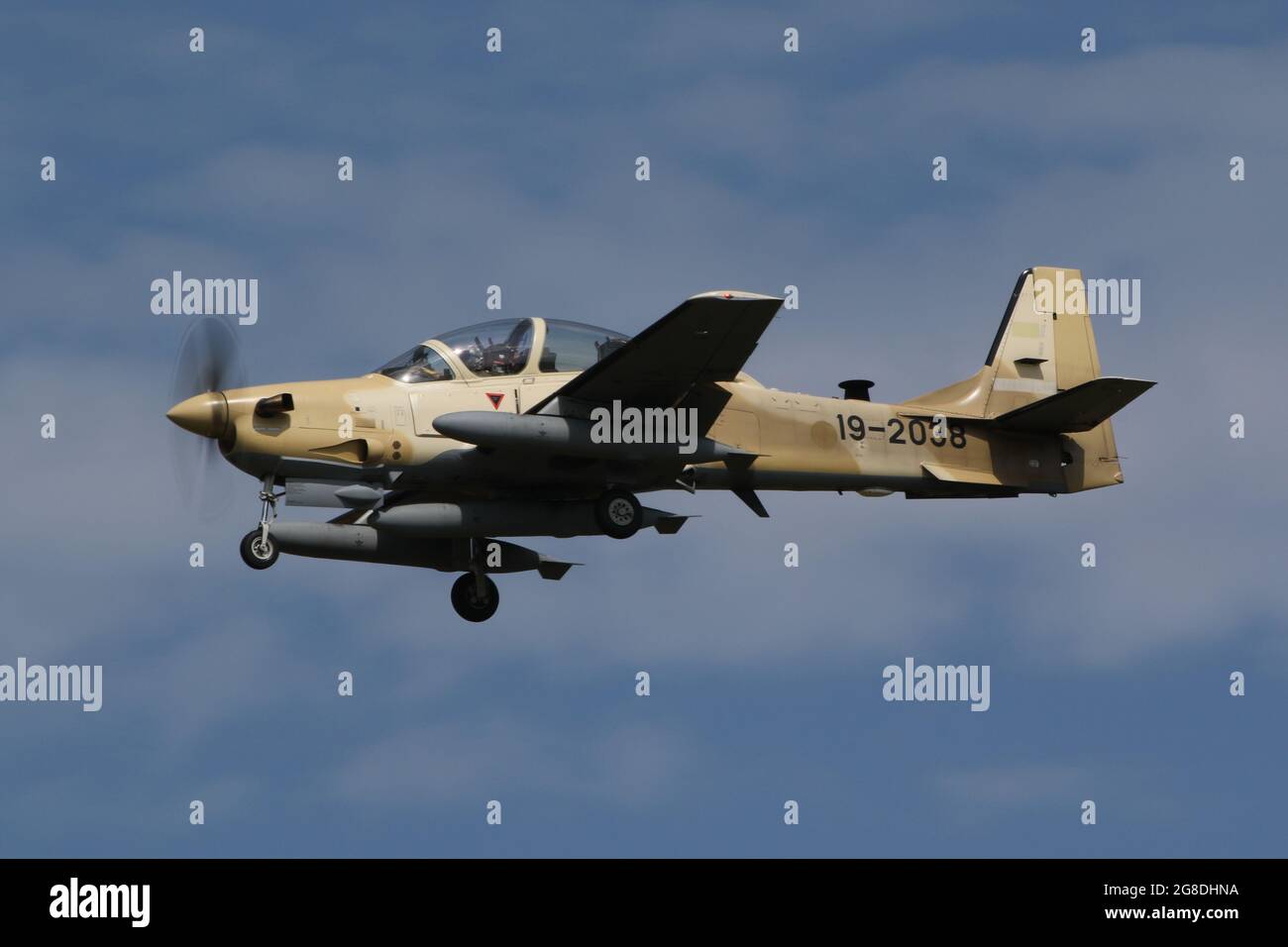 One of six Embraer A-29B Super Tucanos destined for the Nigerian Air ...