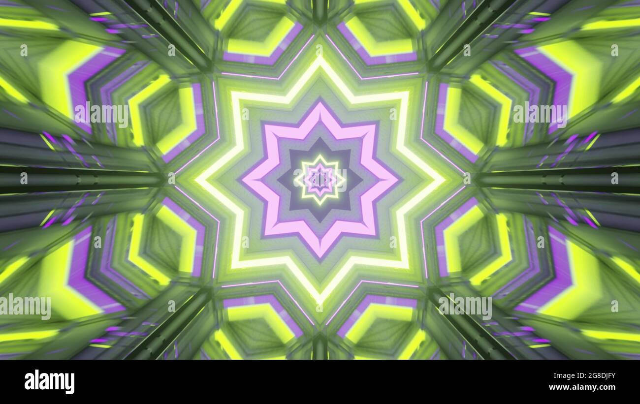 Abstract colorful octagonal shape Stock Photo - Alamy