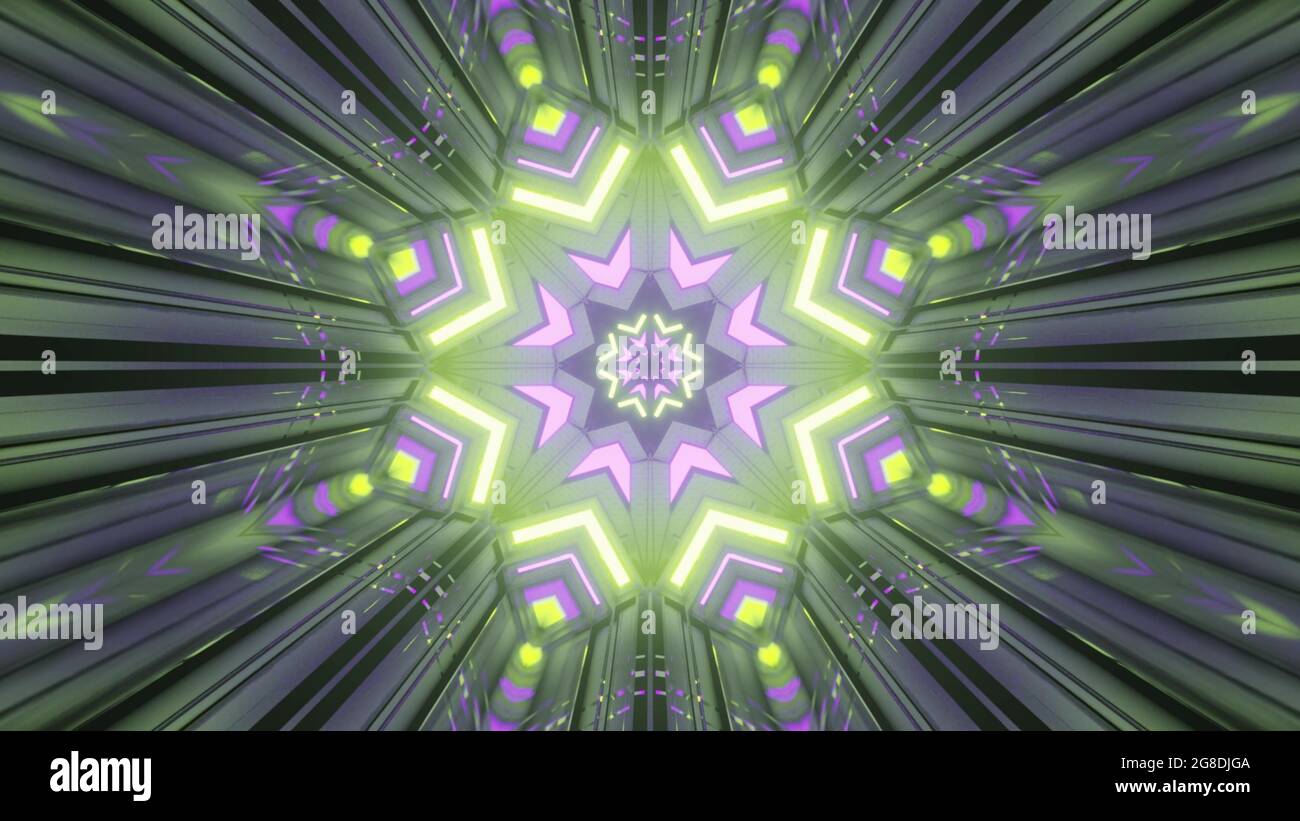 Abstract colorful octagonal shape Stock Photo - Alamy