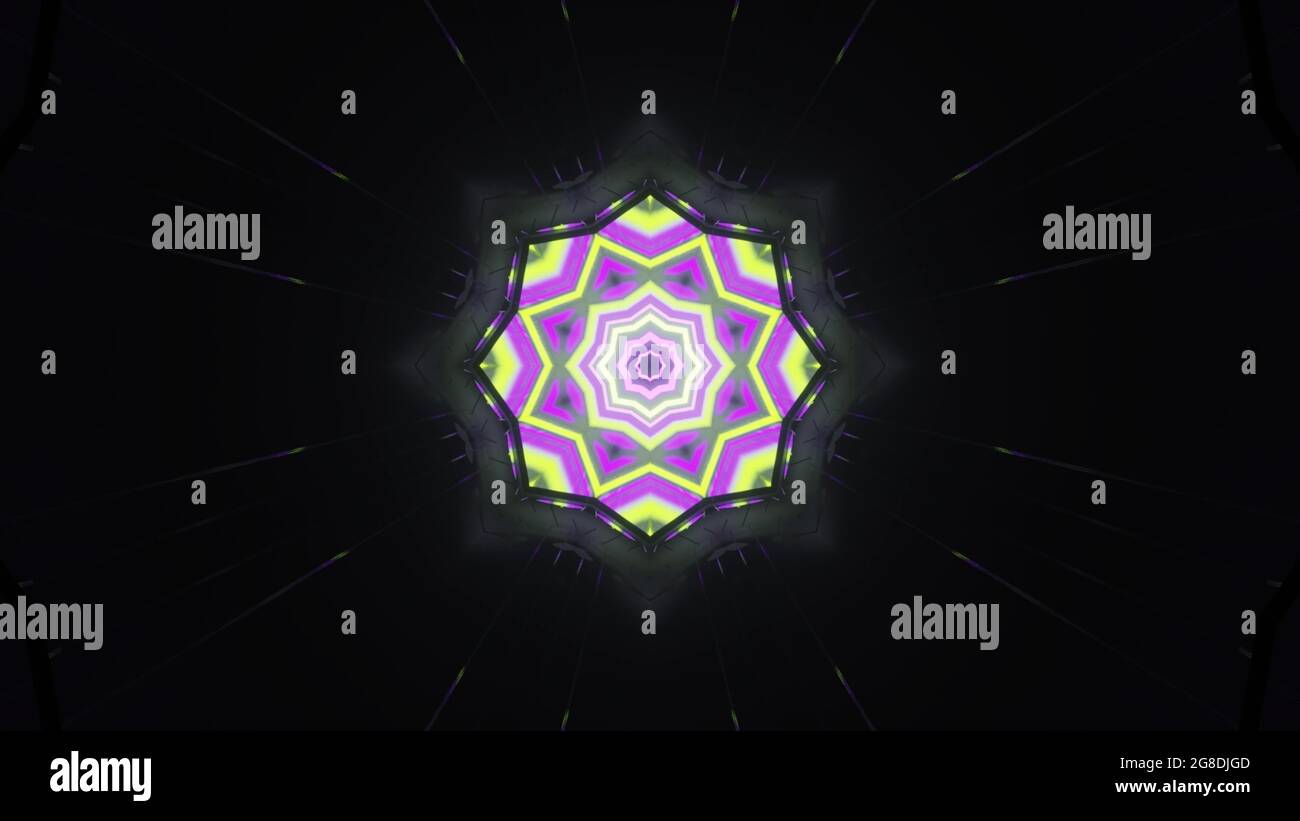 Abstract colorful octagonal shape Stock Photo - Alamy