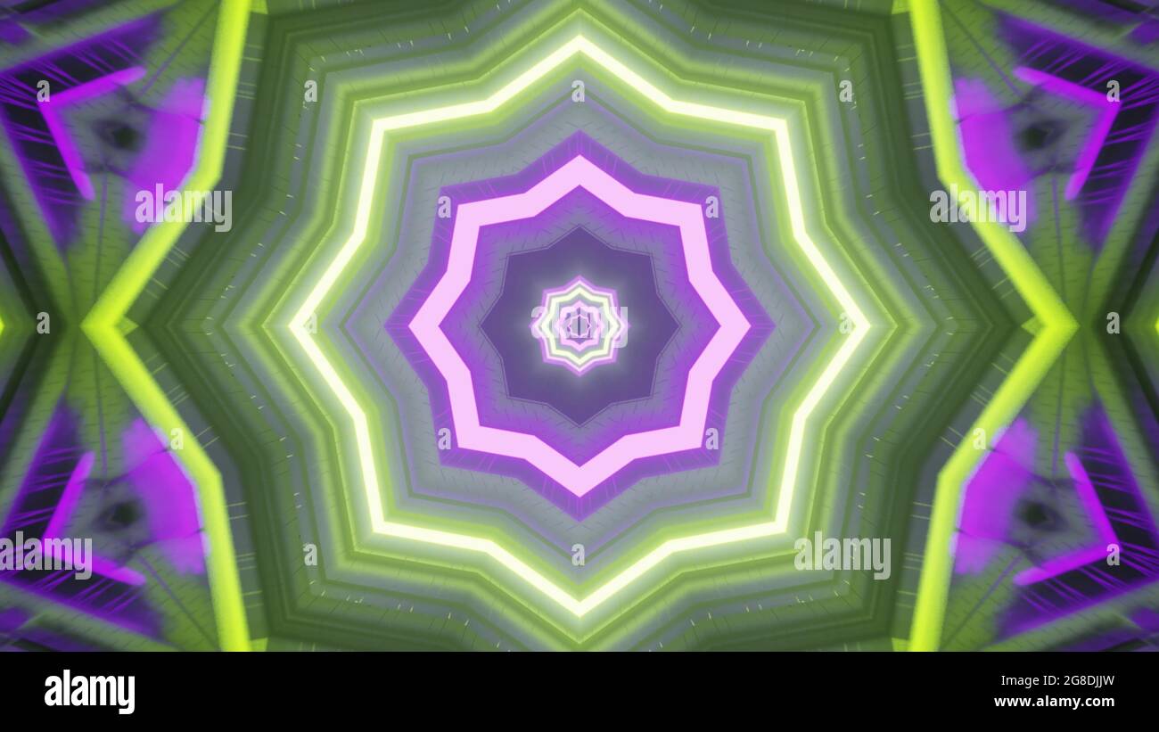 Abstract colorful octagonal shape Stock Photo - Alamy