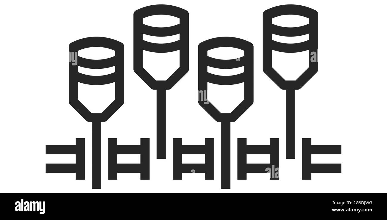 Illustration drawing of mechanical components on a white background ...