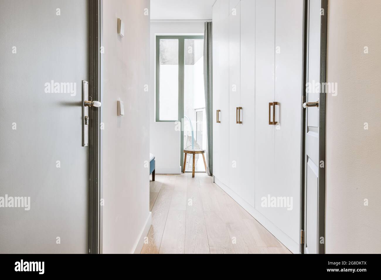 A empty corridor designed in minimalistic style Stock Photo - Alamy