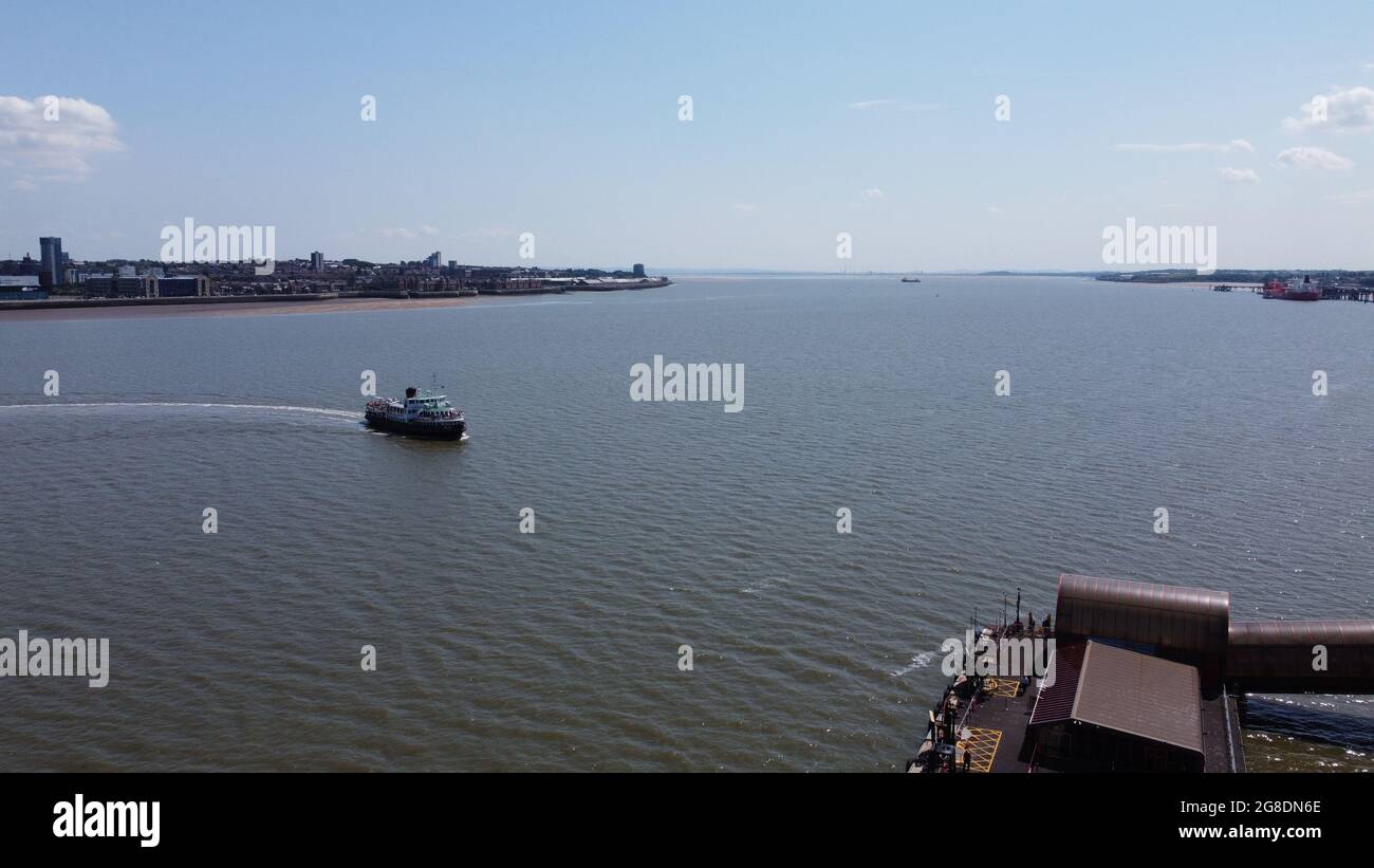 Drone photography of merseyside Stock Photo - Alamy