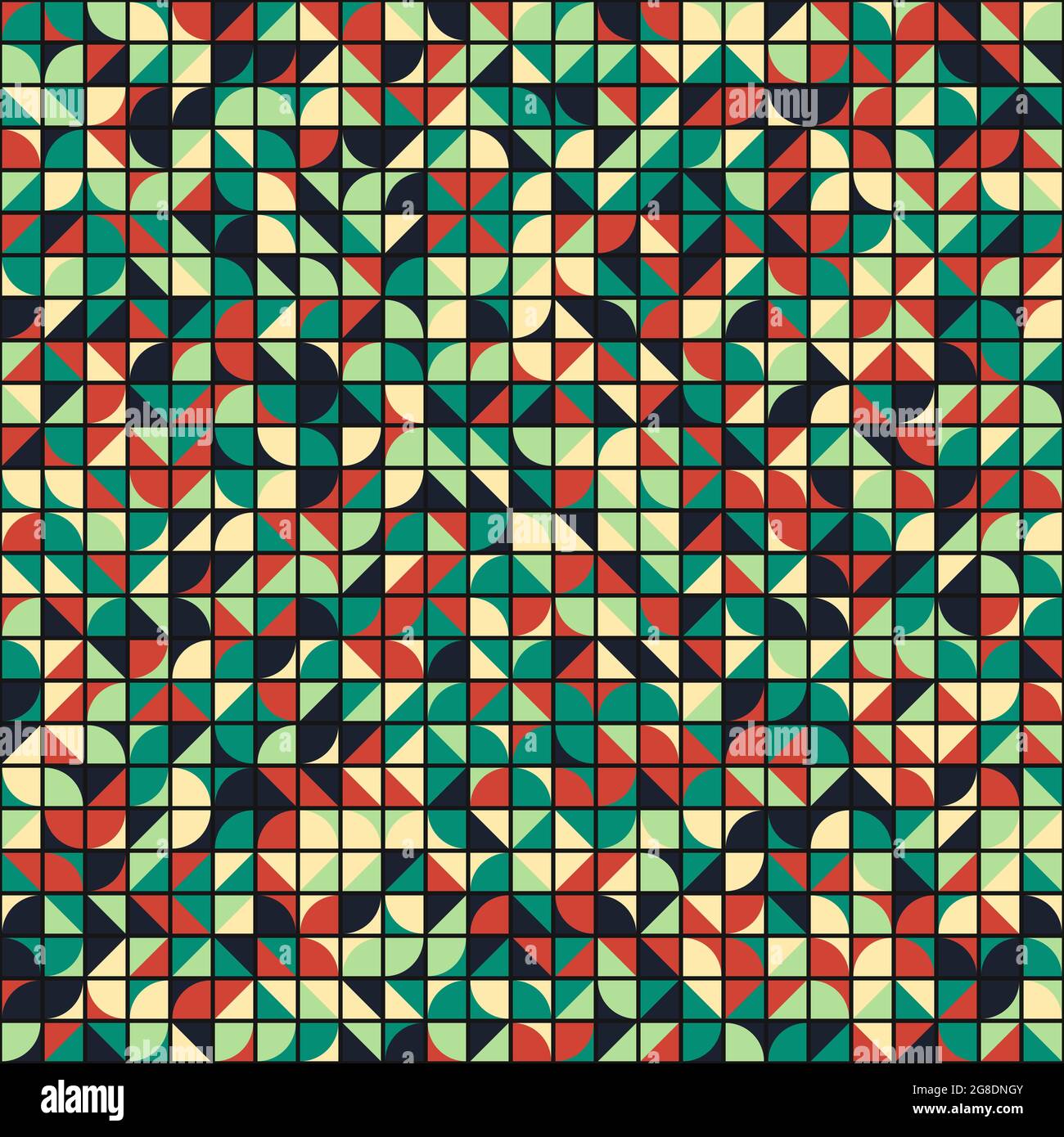 Abstract Geometrical generative computational art illustration Stock ...