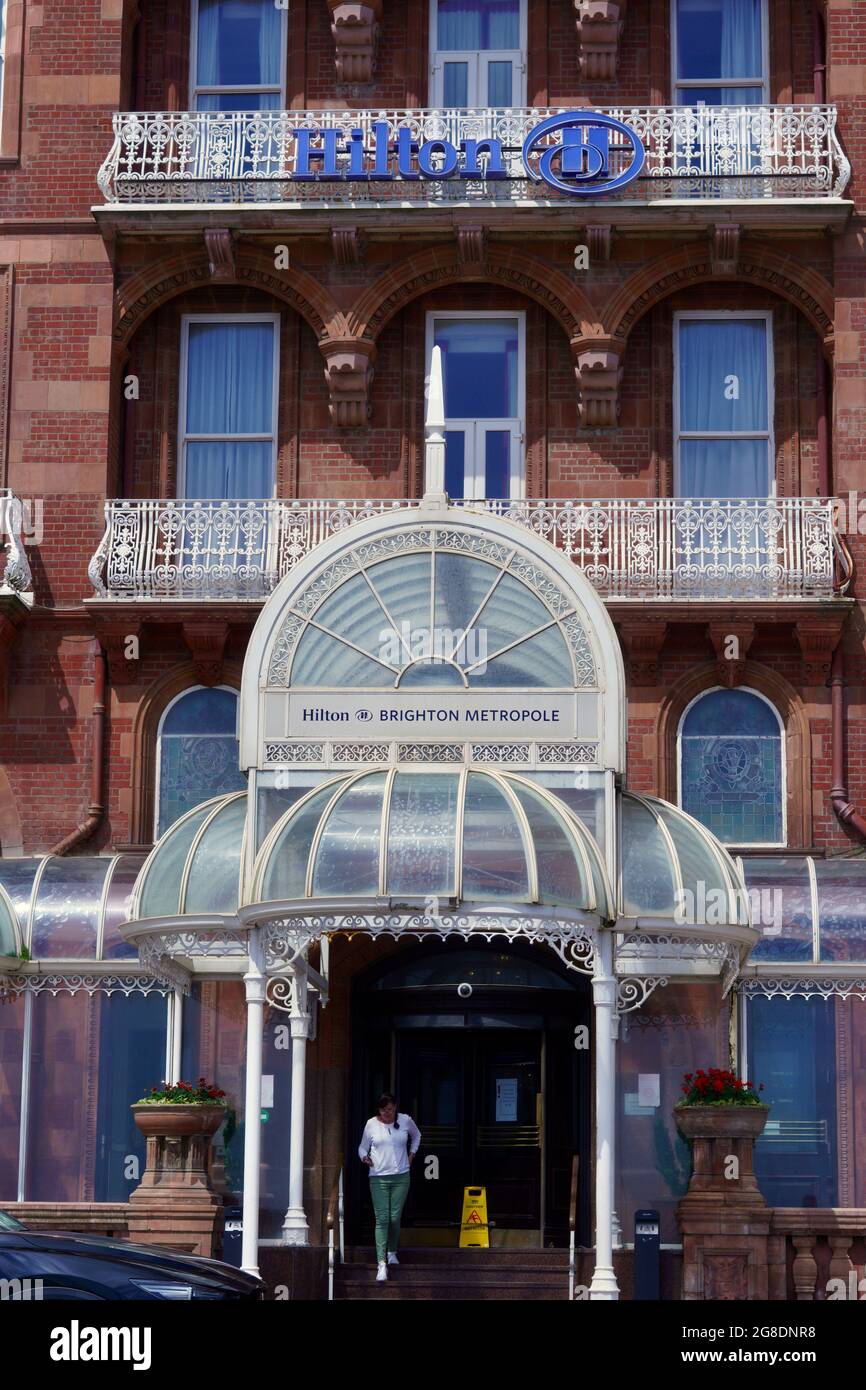 The Hilton Hotel stands alongside the iconic Grand Hotel on the ...