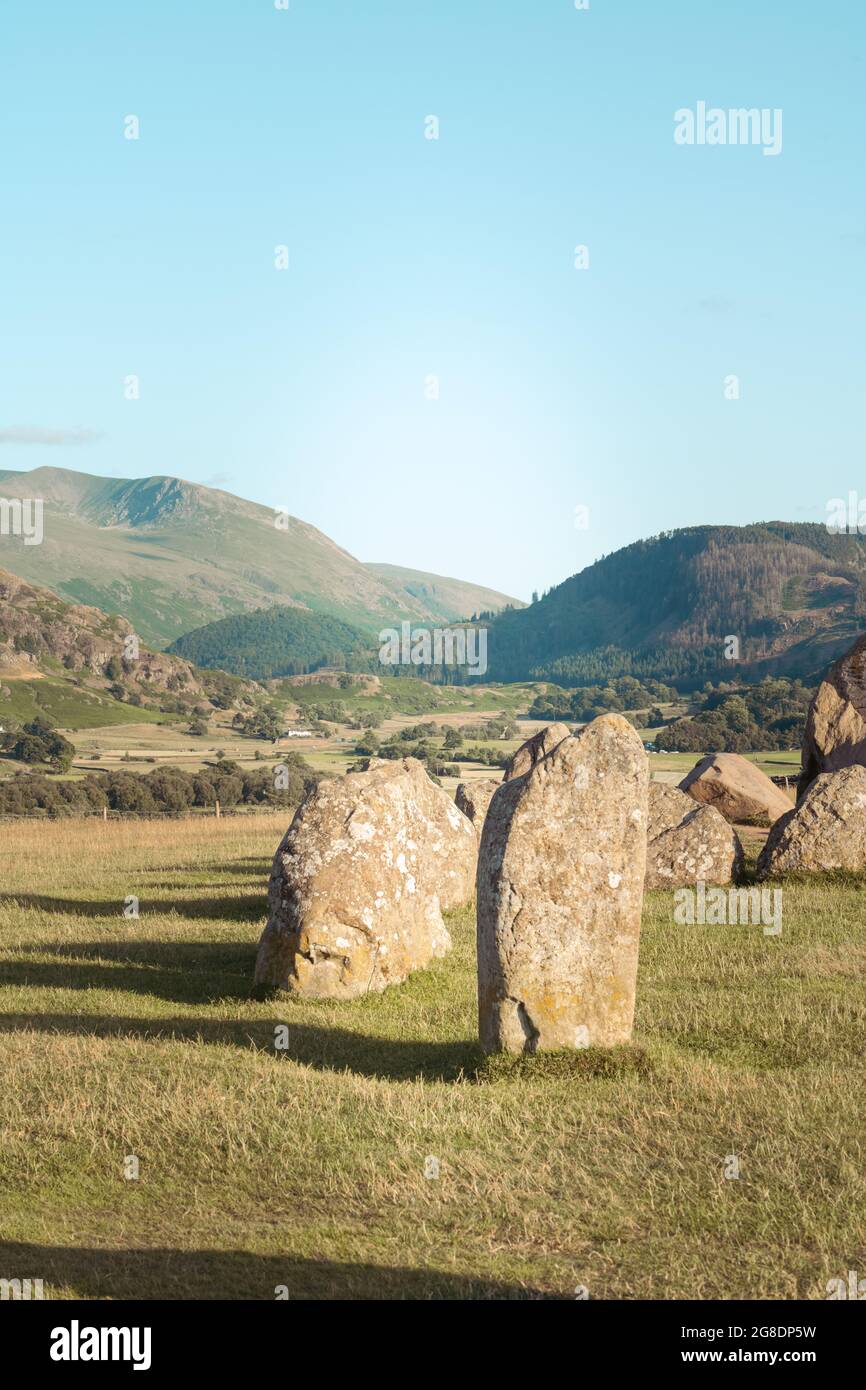 Castlerigg Stone Circle Keswick Lake District Stock Photo - Alamy