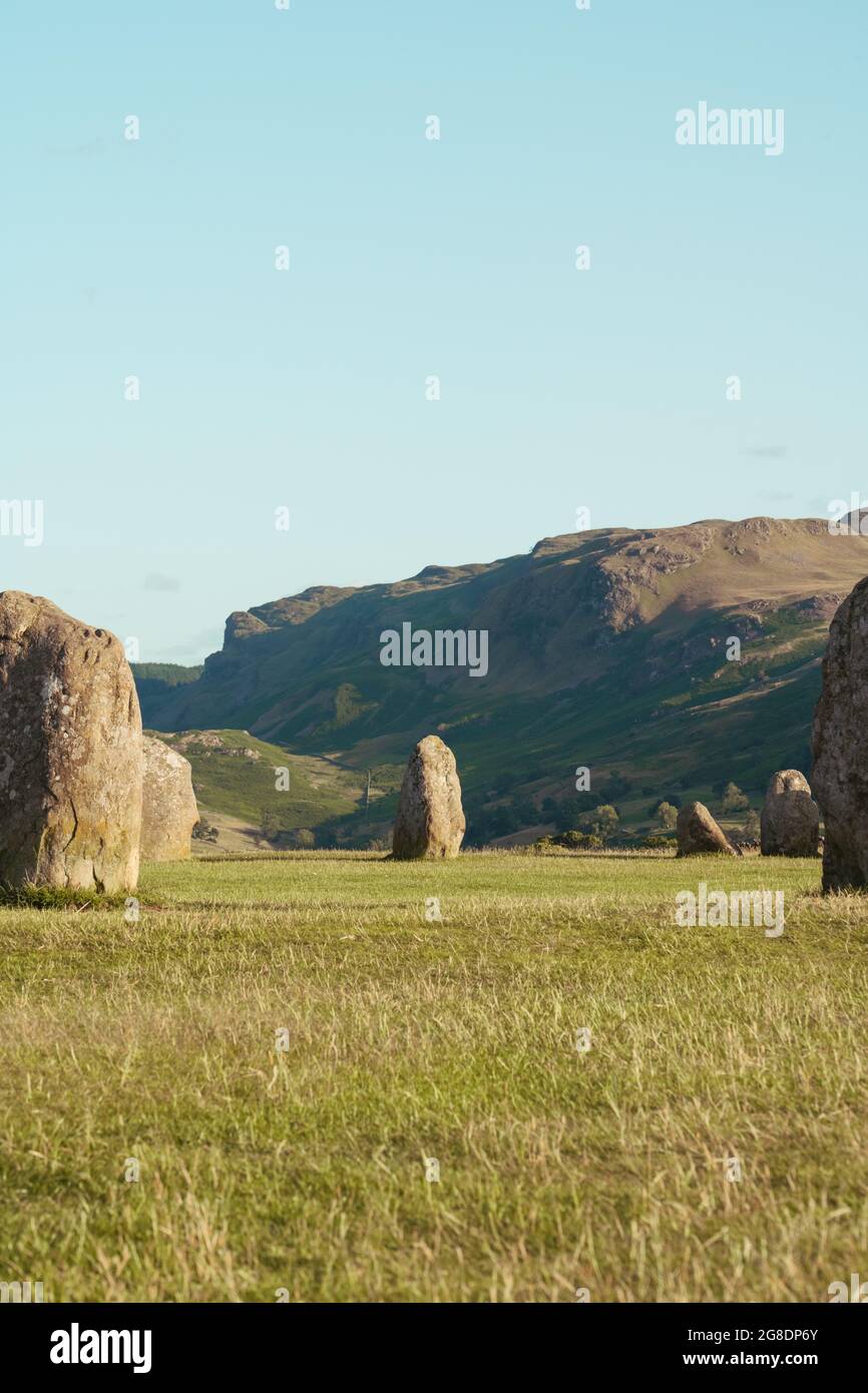 Castlerigg Stone Circle Keswick Lake District Stock Photo - Alamy
