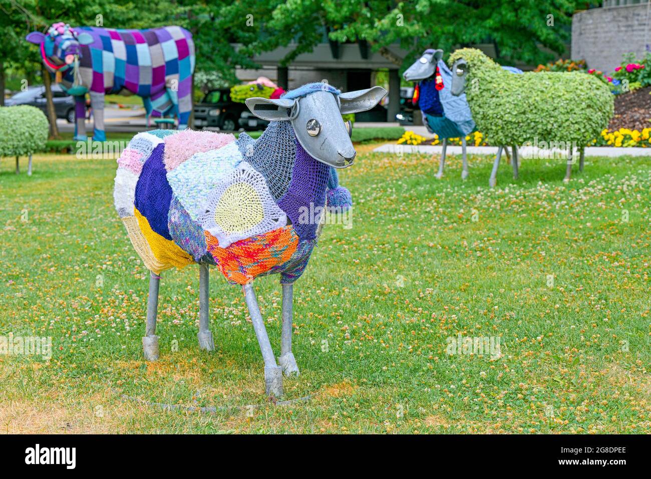 Eco-Sculptures, Cow and Calf, McGill Library, Burnaby, British Columbia ...