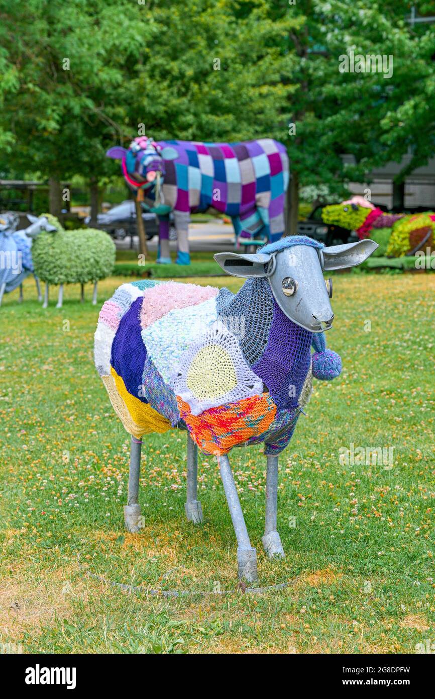 Eco-Sculptures, Cow and Calf, McGill Library, Burnaby, British Columbia ...