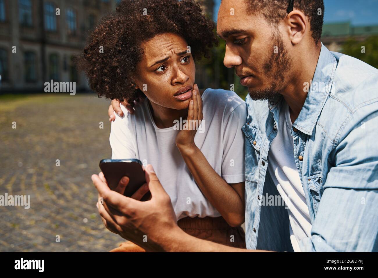 Trying to get out screen hi-res stock photography and images - Alamy