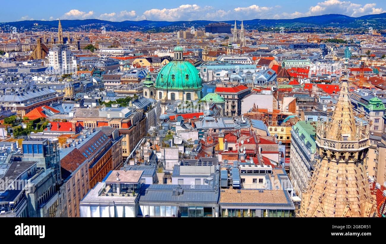 Belvedere, vienna aerial hi-res stock photography and images - Alamy