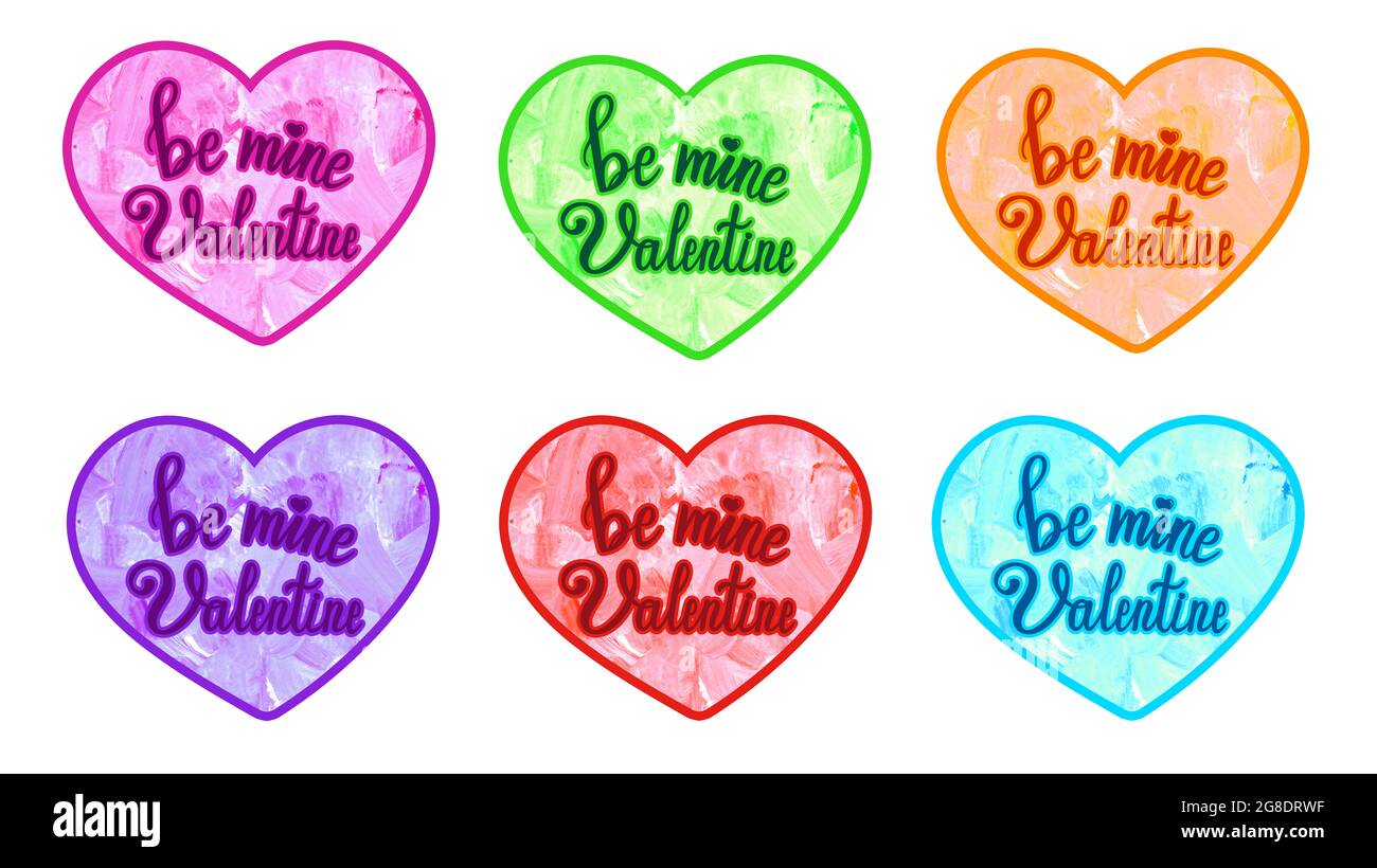 Heart for sticker pack Cut Out Stock Images & Pictures - Alamy